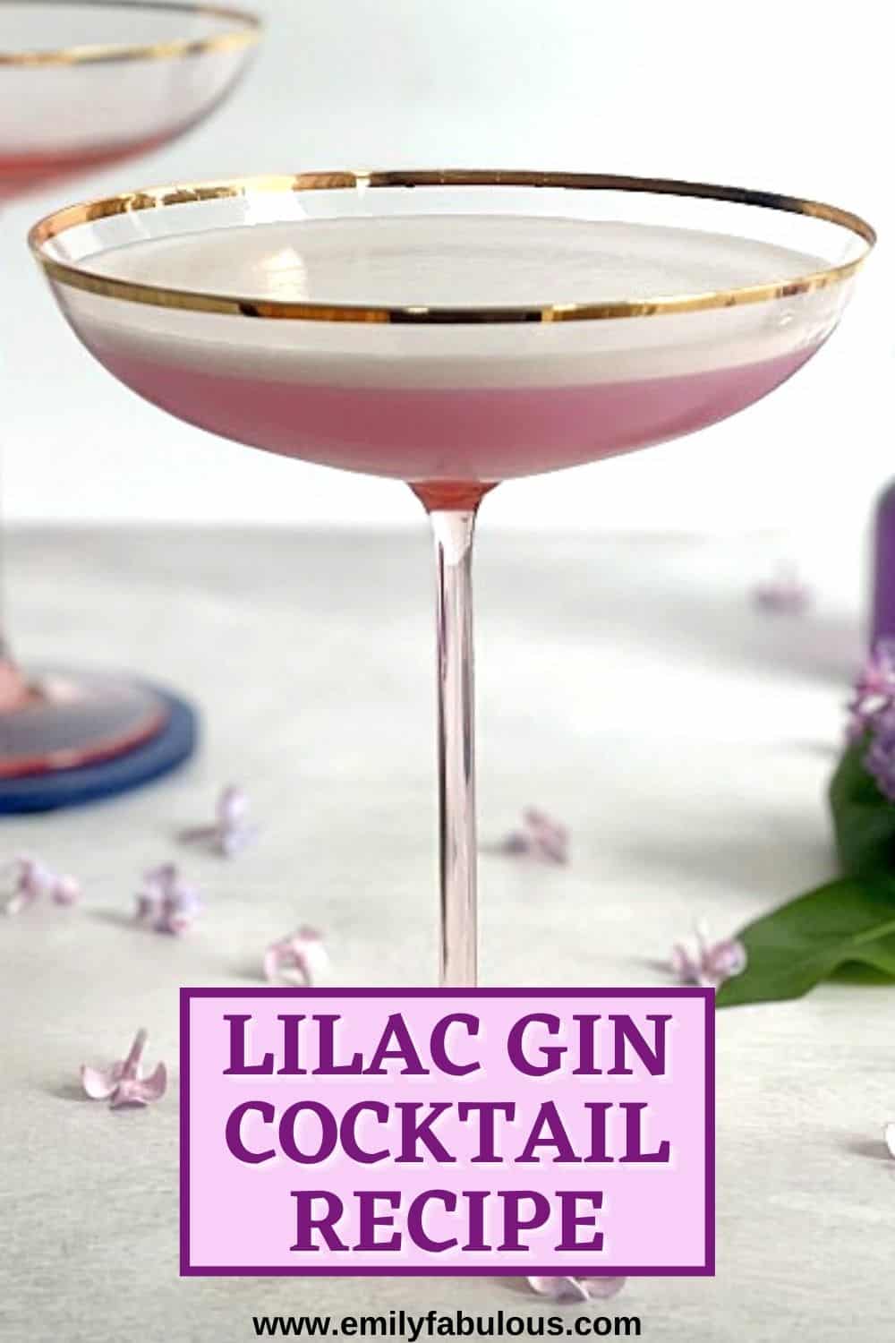 Lilac Gin Sour | EmilyFabulous