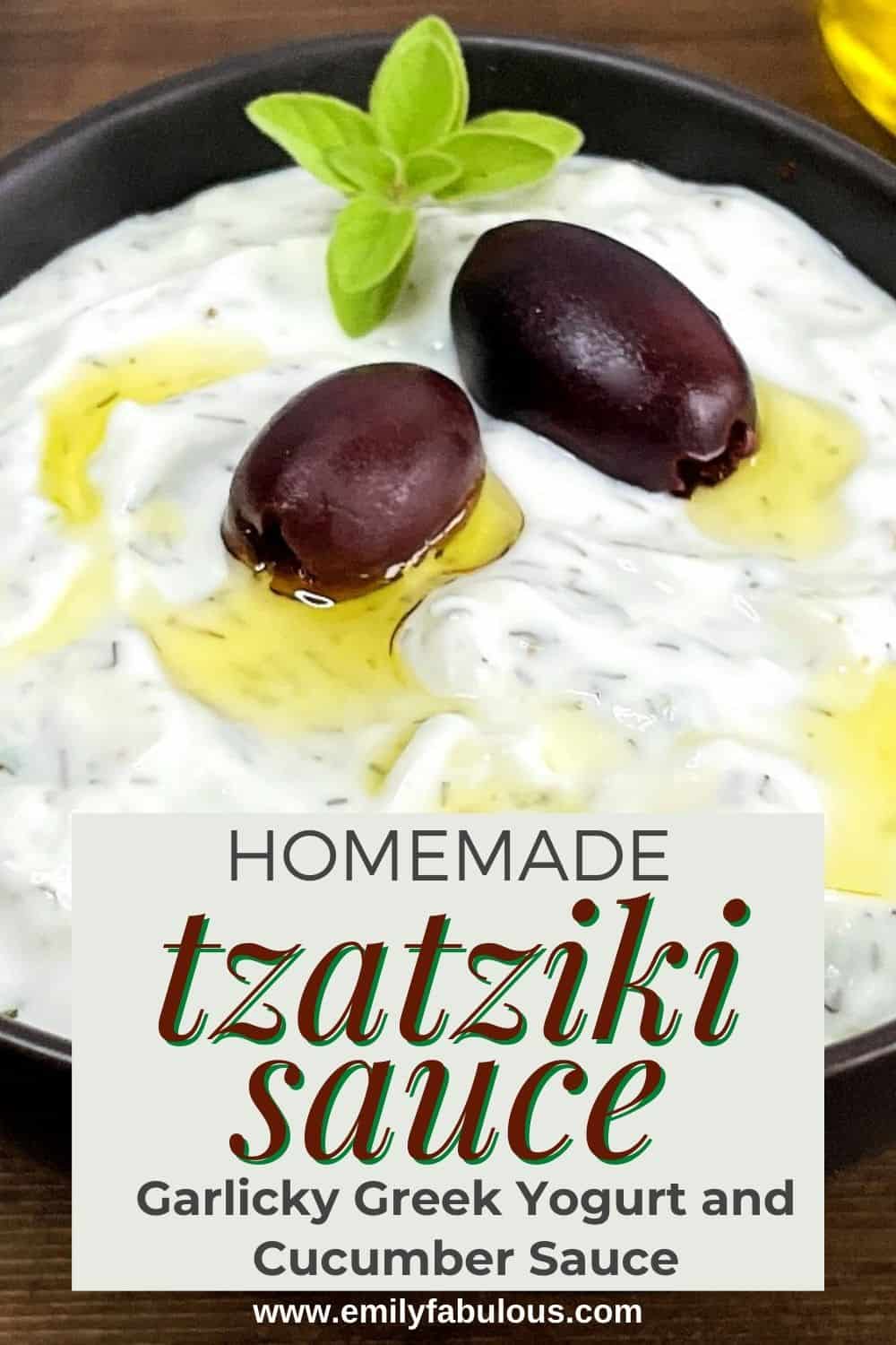 Garlicky Greek Yogurt and Cucumber Sauce | EmilyFabulous